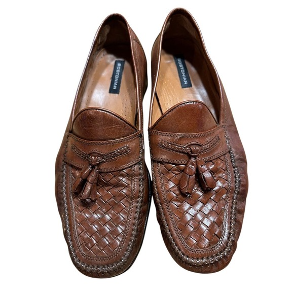 Bostonian | Shoes | Bostonian Mens Size 1 M Basket Weave Tassel Loafer ...